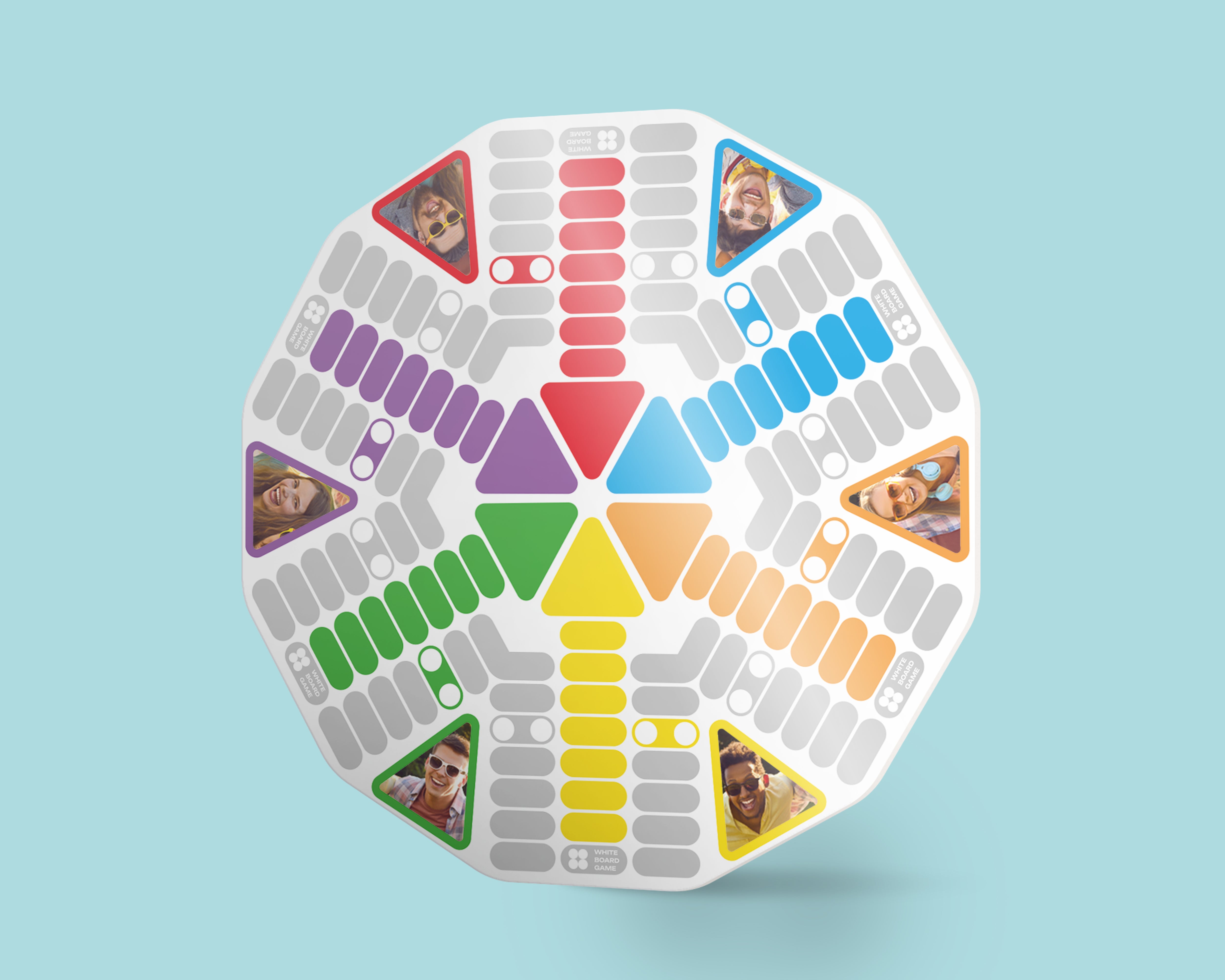 Parchís para 6 personas – whiteboardgame